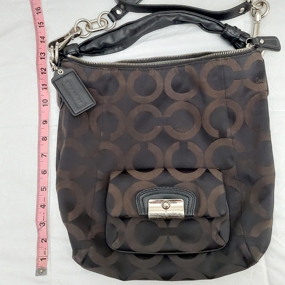 Authentic Coach Canvas Signature Crossbody - Gem